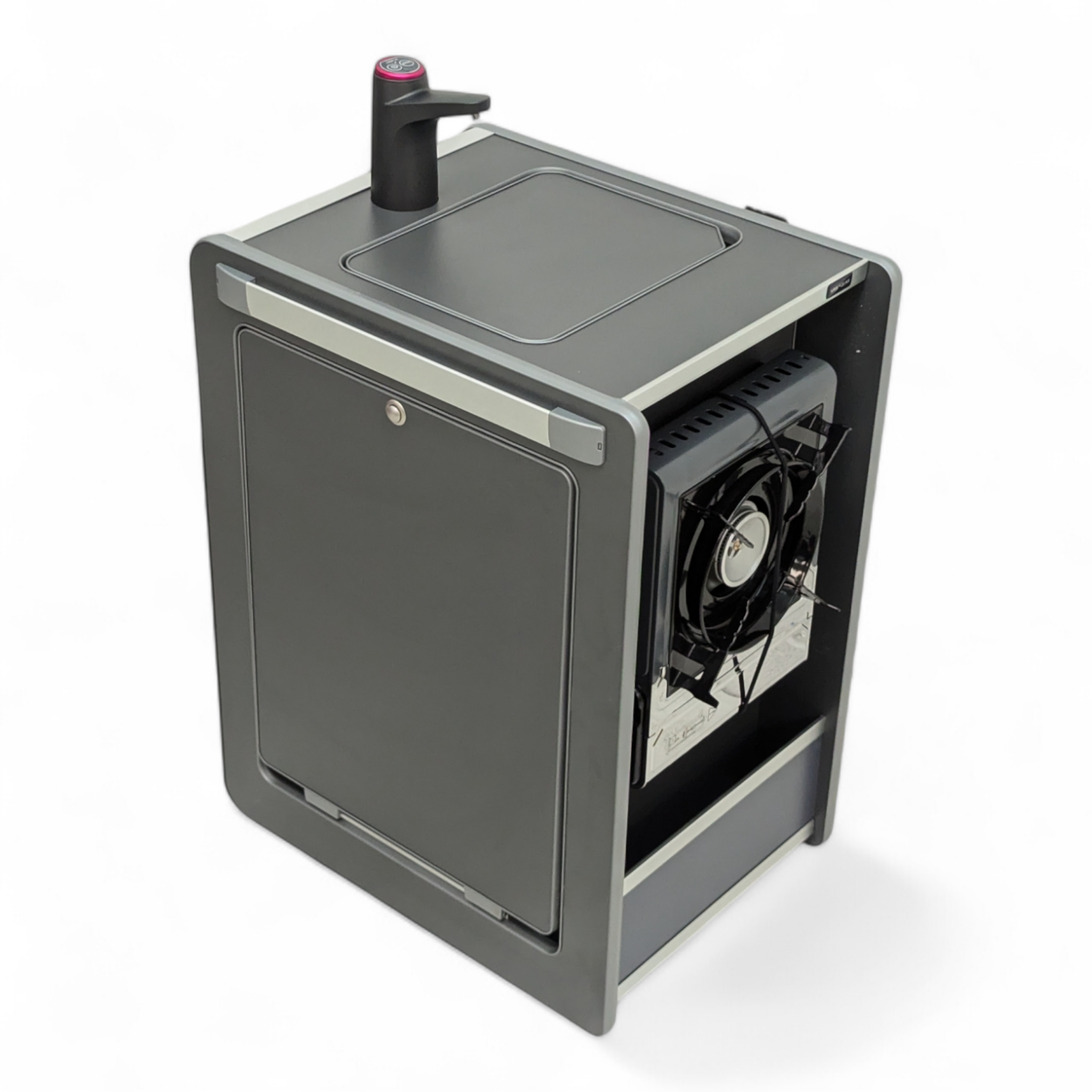 (a) Compact Stove based Campervan Kitchen pods – Vangear UK