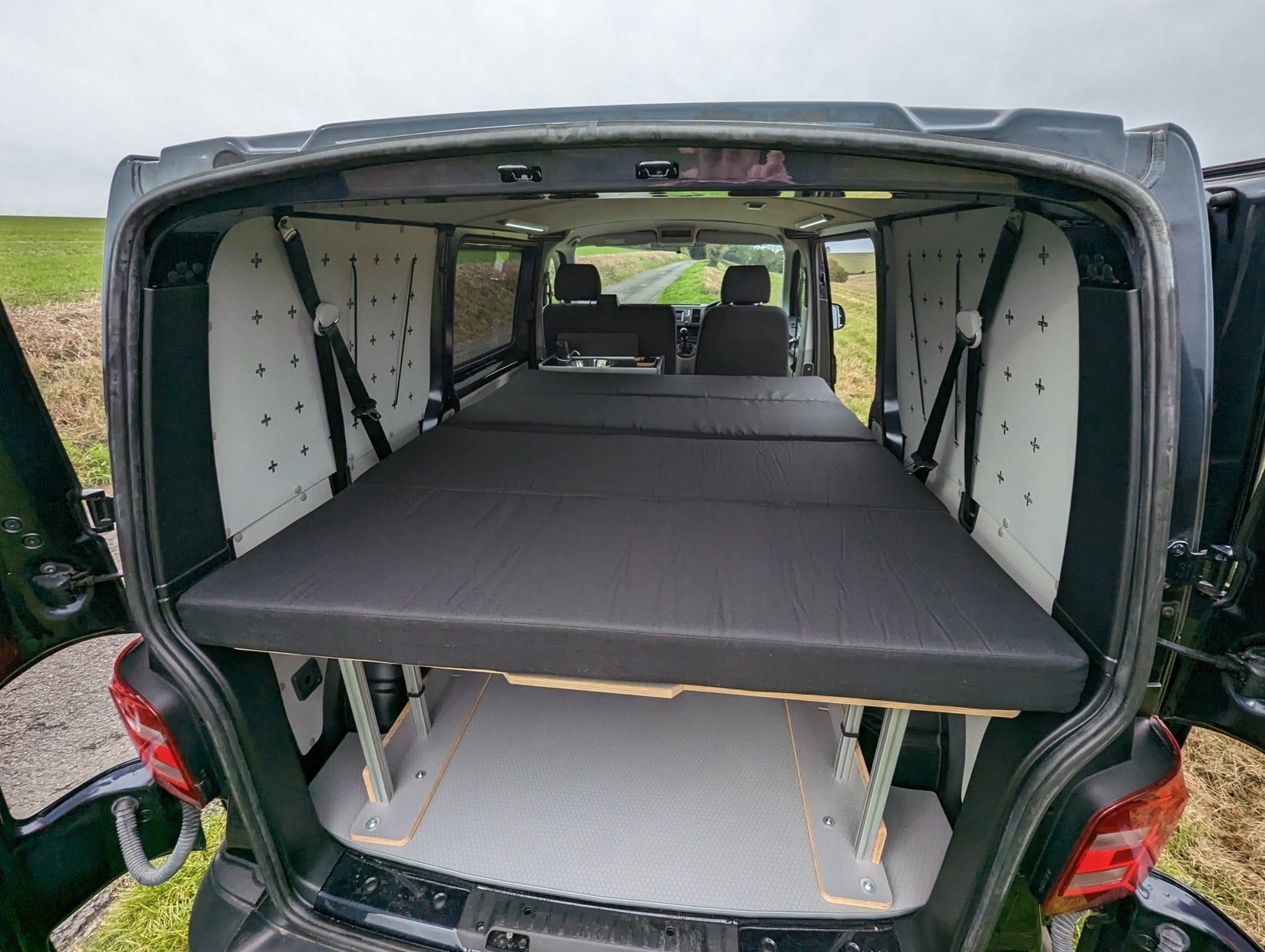 Vangear Modular-Bed campervan Bed for 3rd row seats VW Transporter ...