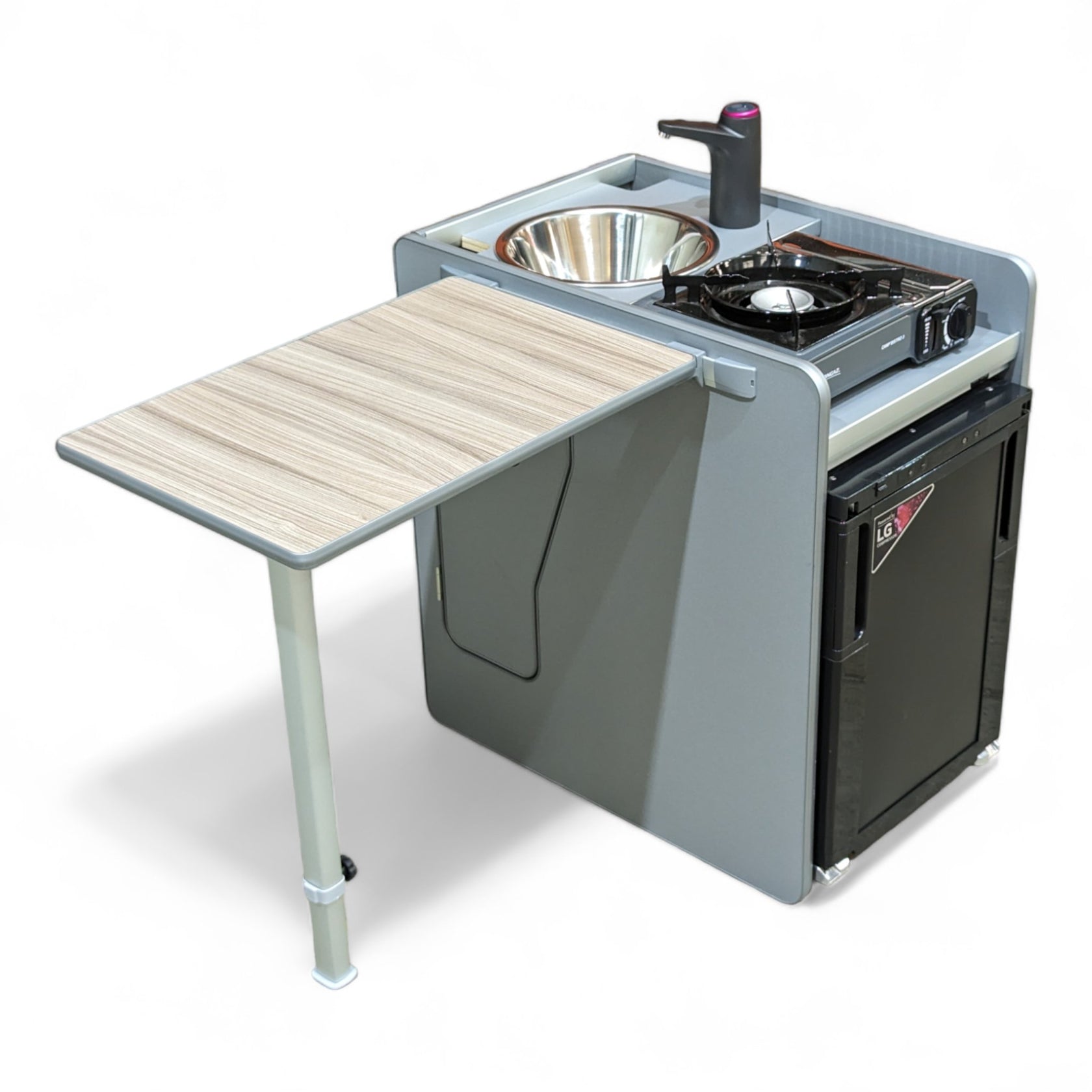 Vangear CRX-Pod campervan fridge pod (Grey) – Vangear UK